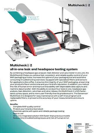 MultiCheck 2 MAP packaging testing - RDM Test Equipment