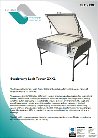Stationary Leak Tester XXXL (SLT XXXL) - RDM Test Equipment